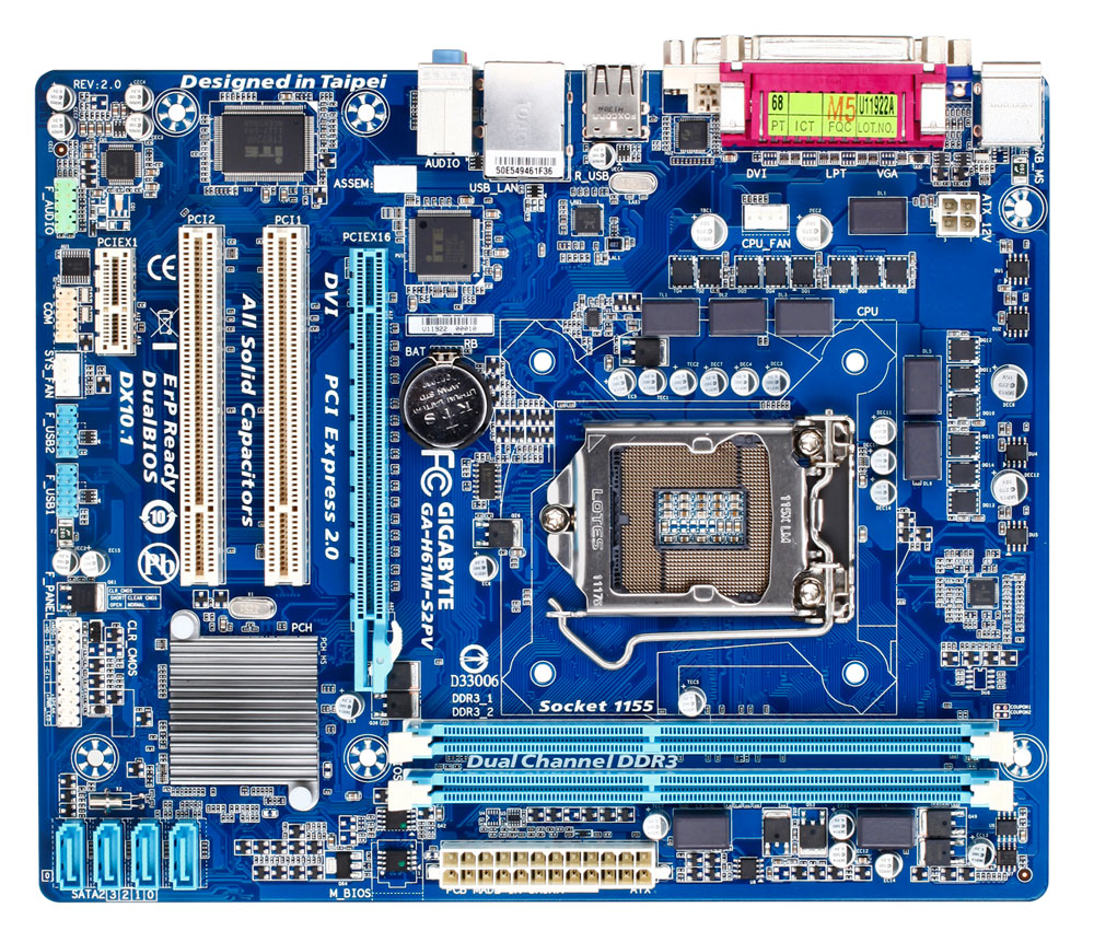 Motherboard H61M DS2 2nd 3rd Gen Vista Computer System Motherboard H61M DS2 2nd 3rd Gen Vista Computer System